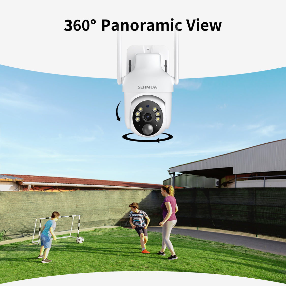 WI-FI Solar Outdoor Security Cameras 2 Pack（QB44-2） – SEHMUA Direct