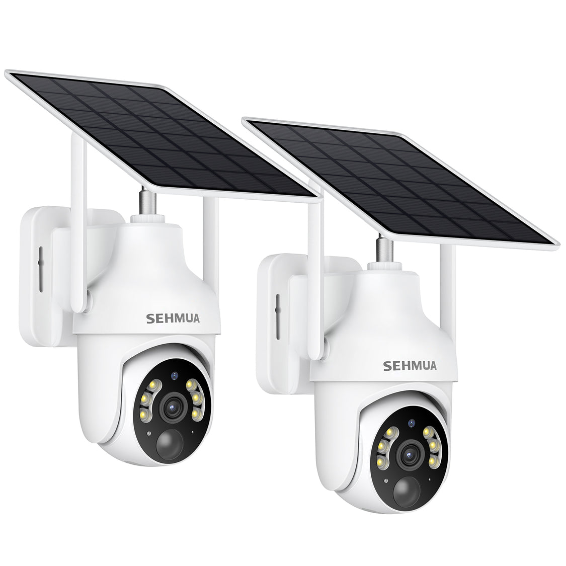 SEHMUA Wi-Fi Solar Outdoor Security Cameras 2 Pack（QB44S） – SEHMUA Direct